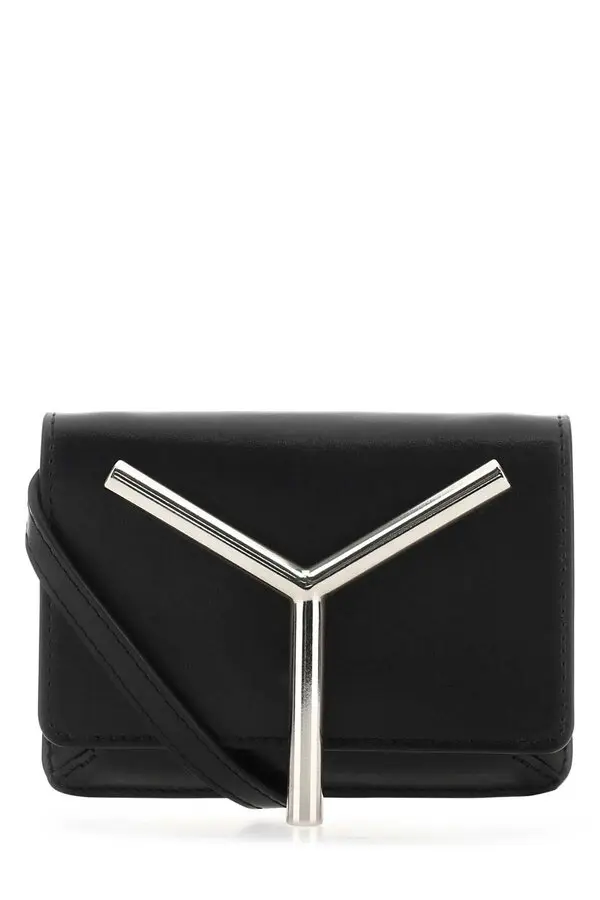 Y/project Mini Leather Crossbody Bag - Black