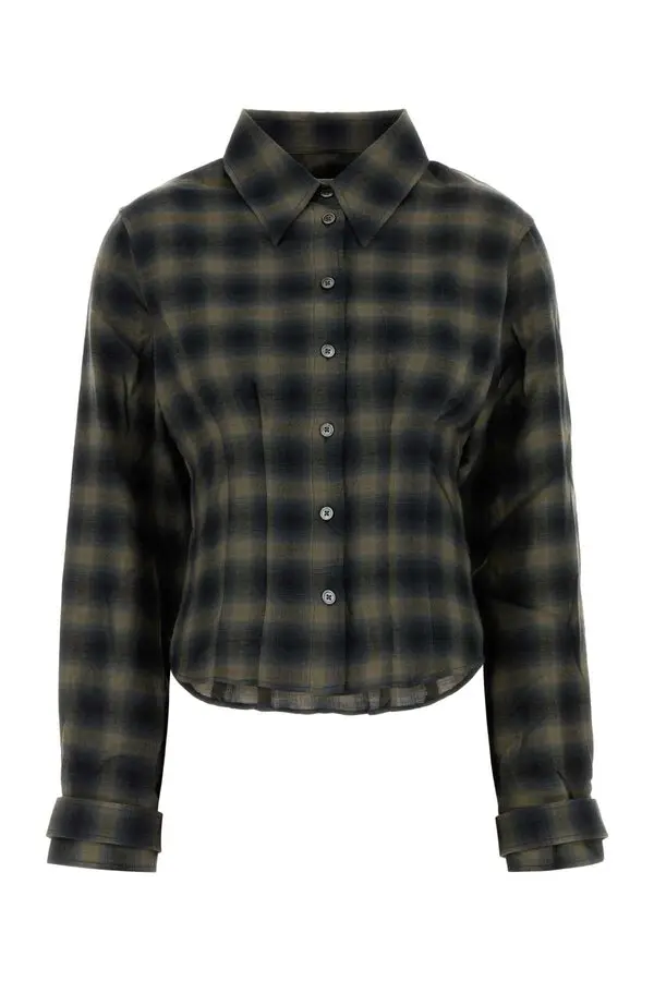 Our Legacy Embroidered Cotton Blend Shirt For
