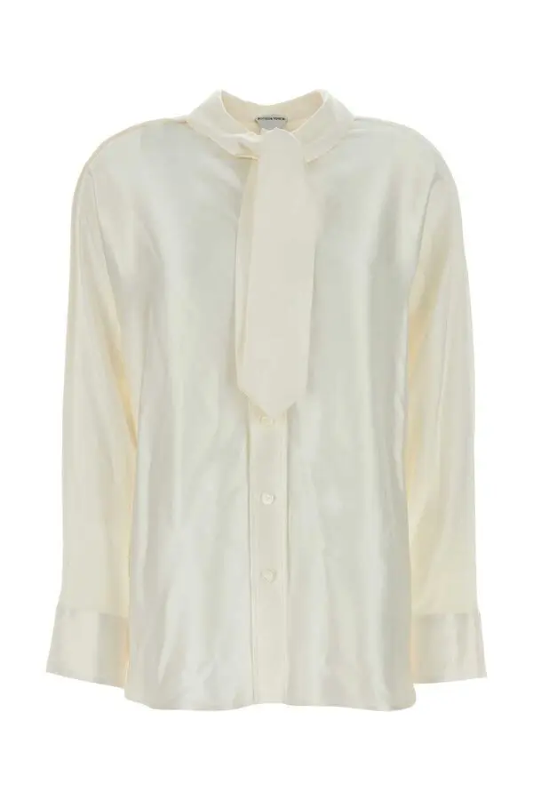 Bottega Veneta Silk Pussy Bow Shirt