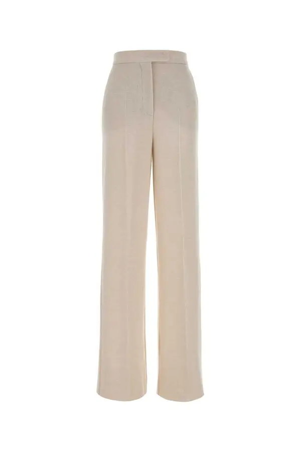Max Mara Attinia Wool Pant - White