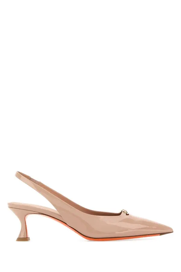 Santoni Antiqued Leather Sabino Pumps With 5.5 Cm Heel