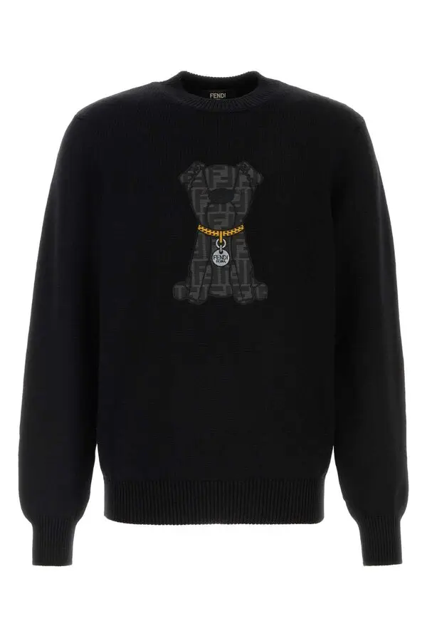 Fendi S 100% Virgin Wool Knit Sweater