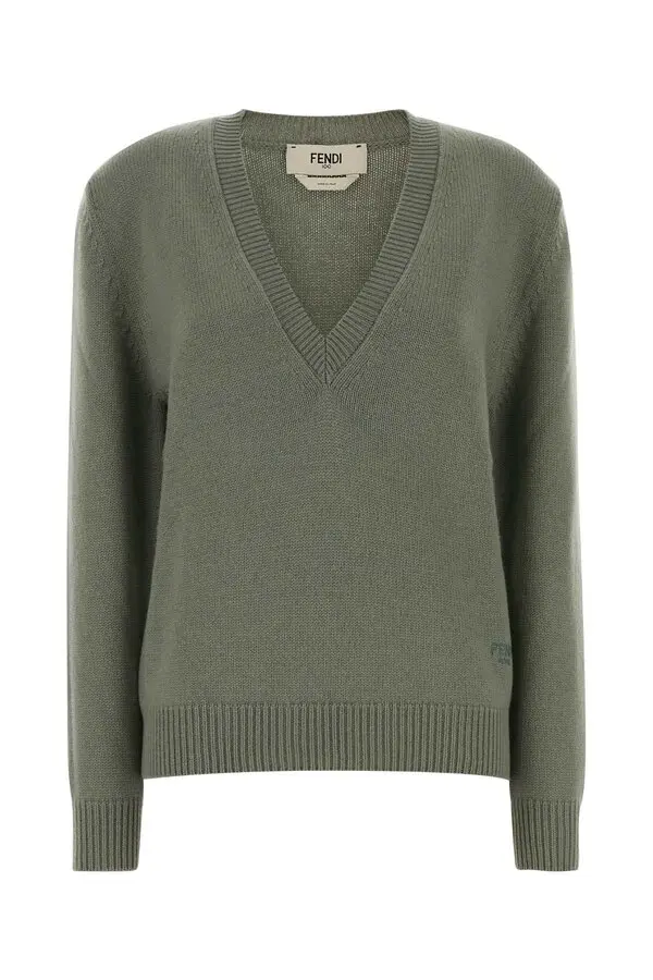 Fendi Stretch Cashmere Sweater - Green