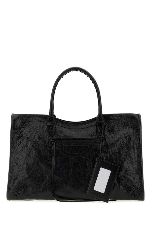 Balenciaga Large Le City Leather Shopping Handbag For