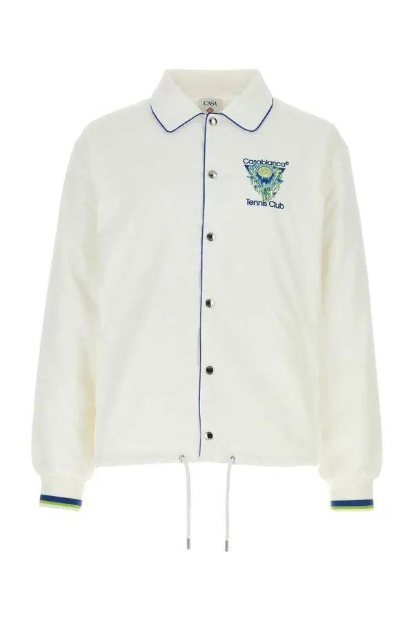 Casablanca Polyester Lined Jacket With Classic Collar