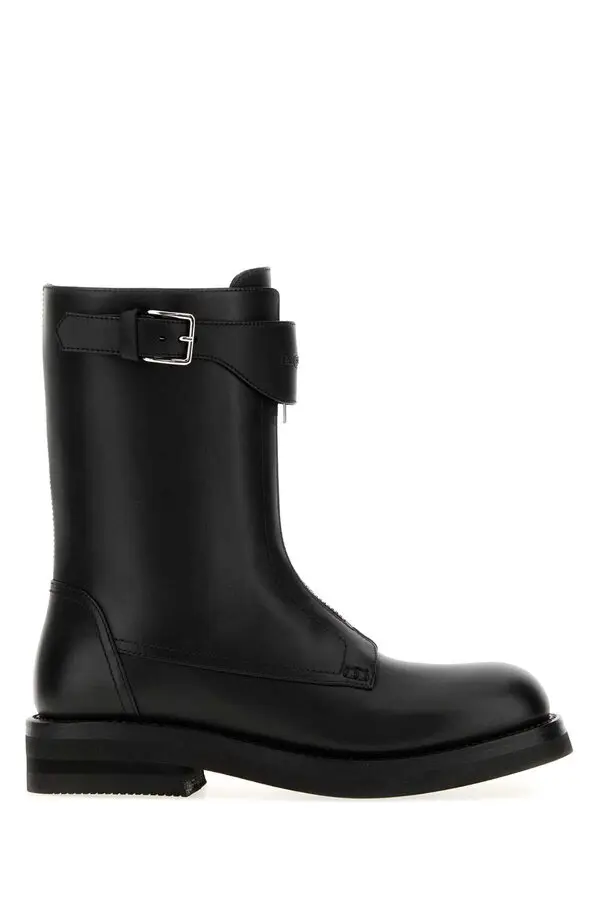 Alexander McQueen Calf Leather Chelsea Boots With Rubber Sole