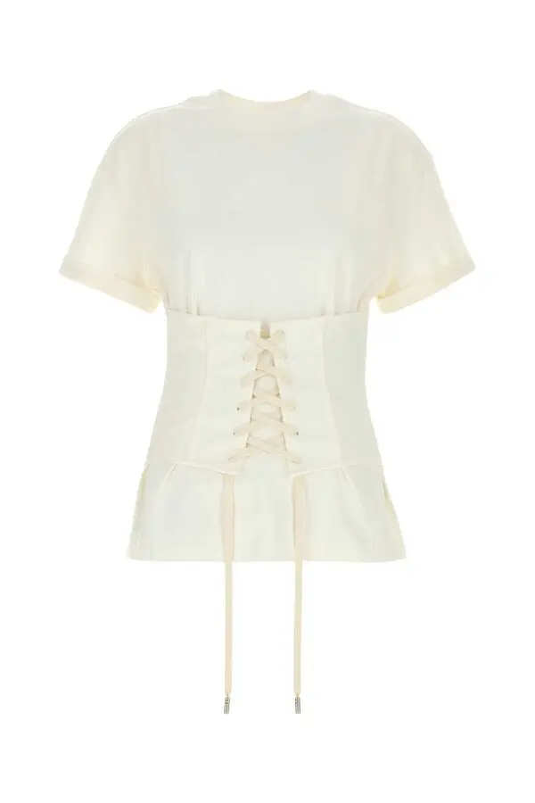 Alexander McQueen 100% Cotton Crewneck T-shirt