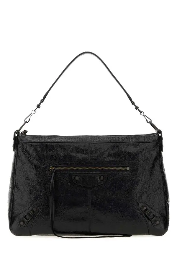 Balenciaga Medium Leather Moto Shopping Handbag, 40 X 25 X 19 Cm
