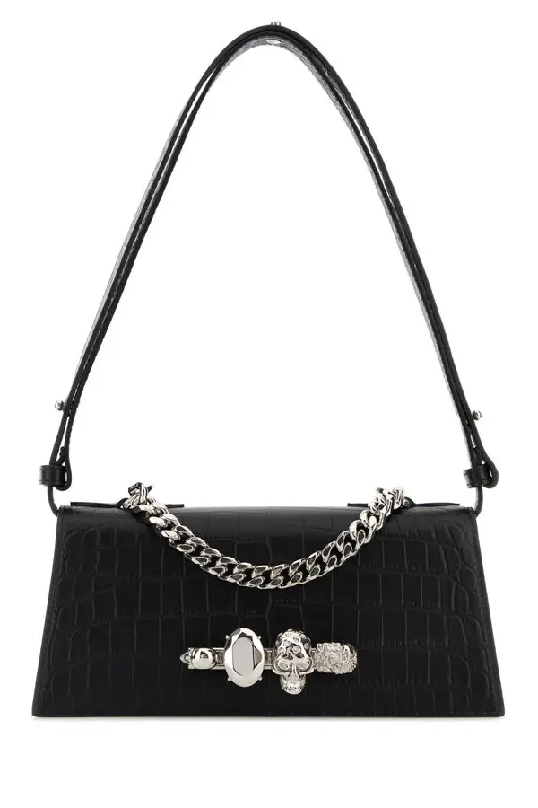 Alexander McQueen Mini Jewelled Shoulder Handbag, 24cm X 11cm X 7cm