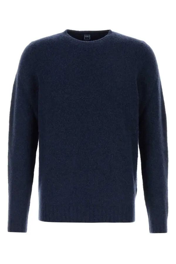 Fedeli Stretch Wool Blend Sweater For