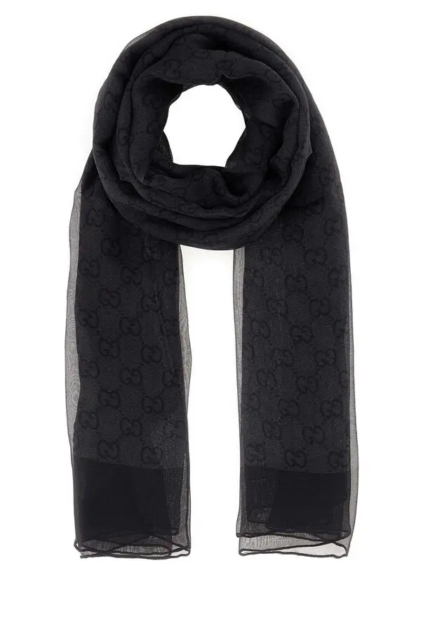 Gucci Chiffon Foulard-style Silk Scarf - Printed