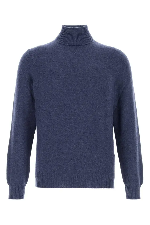 Fedeli Cashmere Turtleneck Sweater - Light Blue