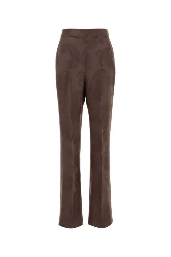 Etro Embroidered Jacquard Tailored Pants - Printed