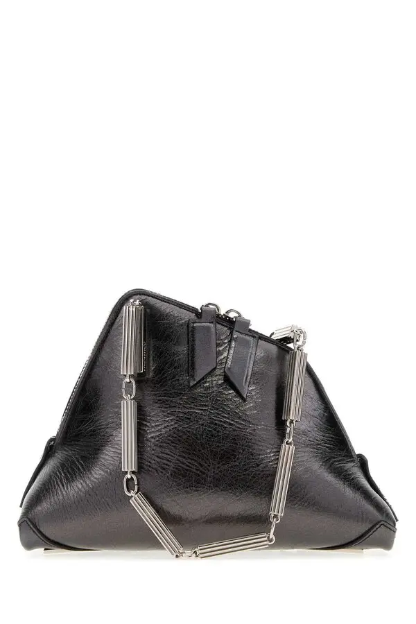 Attico Slate Leather Scala Handbag