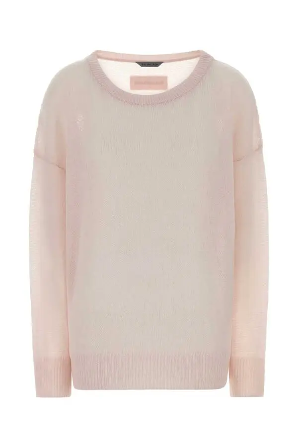 Balenciaga Oversize Cashmere Sweater - Pink
