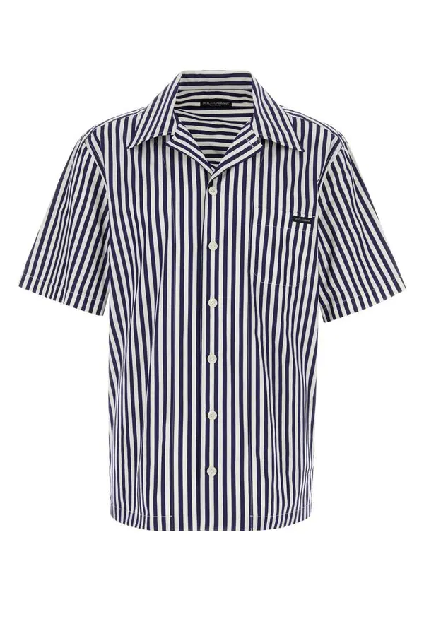 Dolce & Gabbana Embroidered Poplin Shirt For