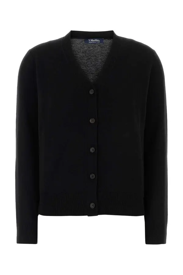 S MAXMARA S Max Mara 100% Wool Ribbed Cardigan