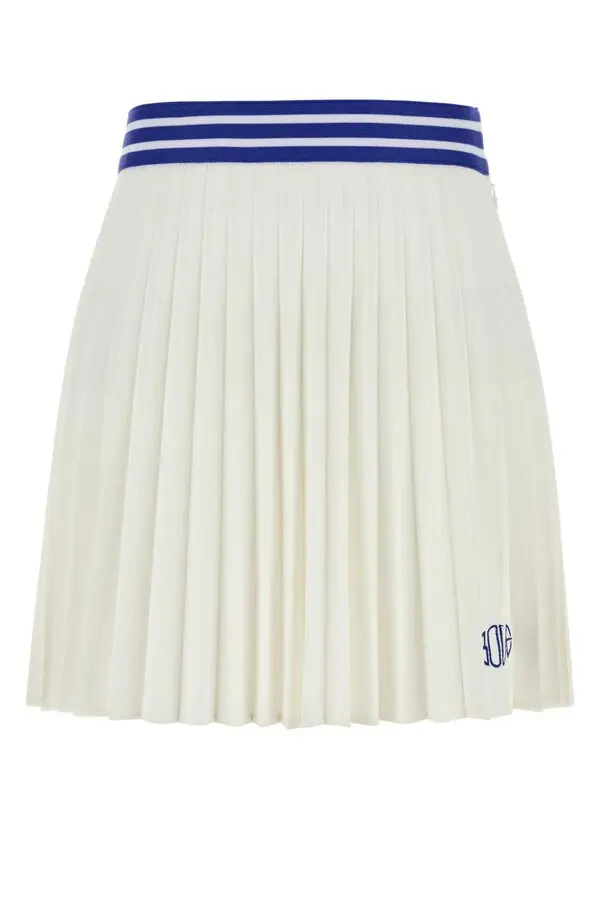 BODE Piquet Court Mini Skirt - White