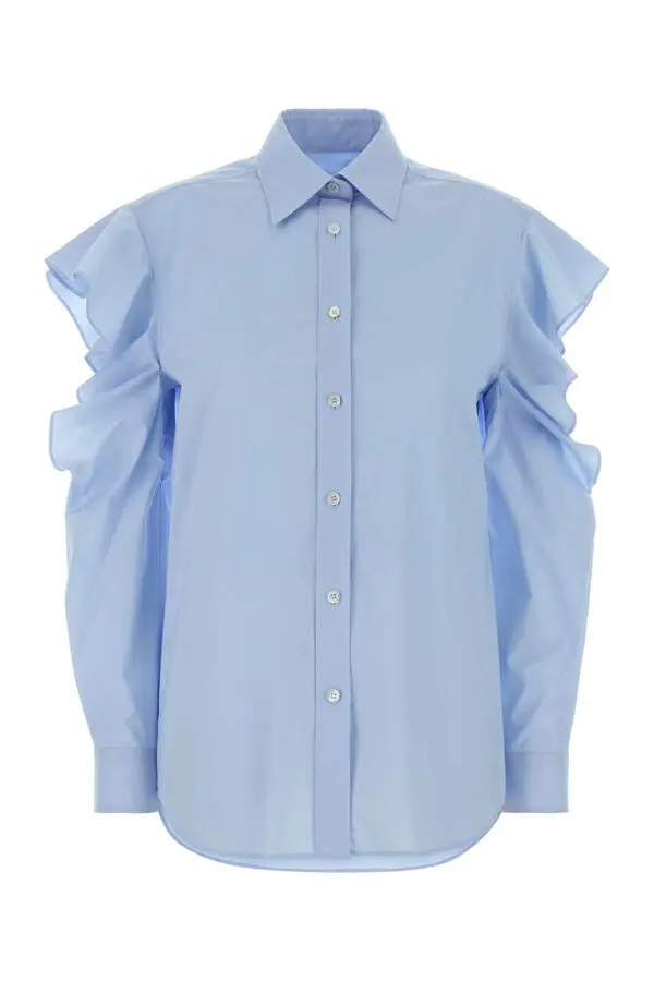 Moschino Light Poplin Shirt - Light Blue