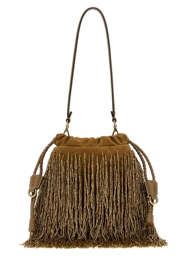Etro Kalispera Mini Suede Bucket Handbag