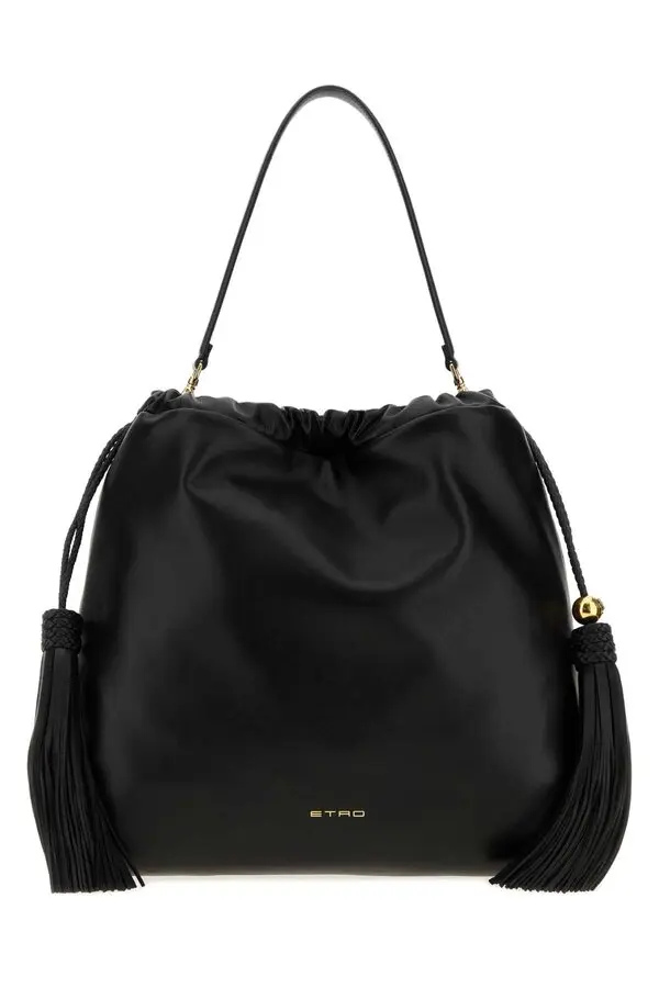 Etro Leather Kalispera Bucket Handbag