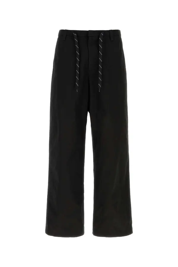 Balenciaga Style Cotton Wide-leg Pant