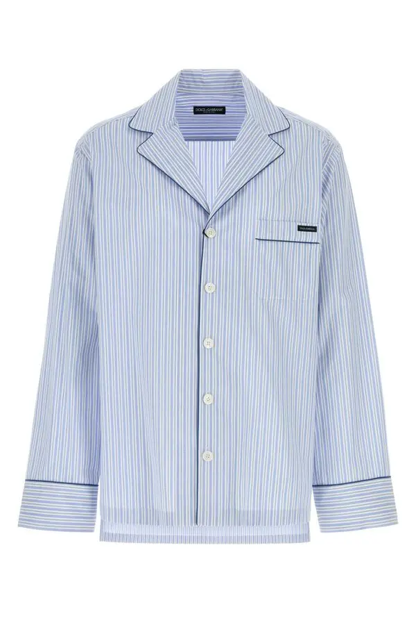 Dolce & Gabbana Embroidered Poplin Dress Shirt For