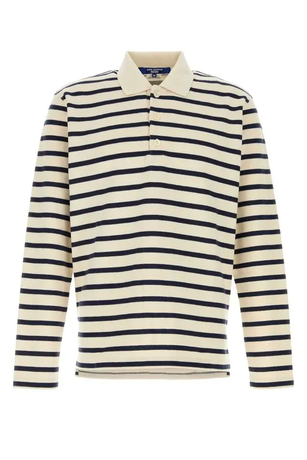 Junya Watanabe Embroidered Oversize Polo Shirt In Cotton