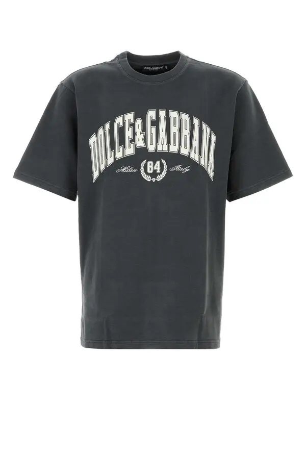 Dolce & Gabbana Charcoal Cotton T-shirt