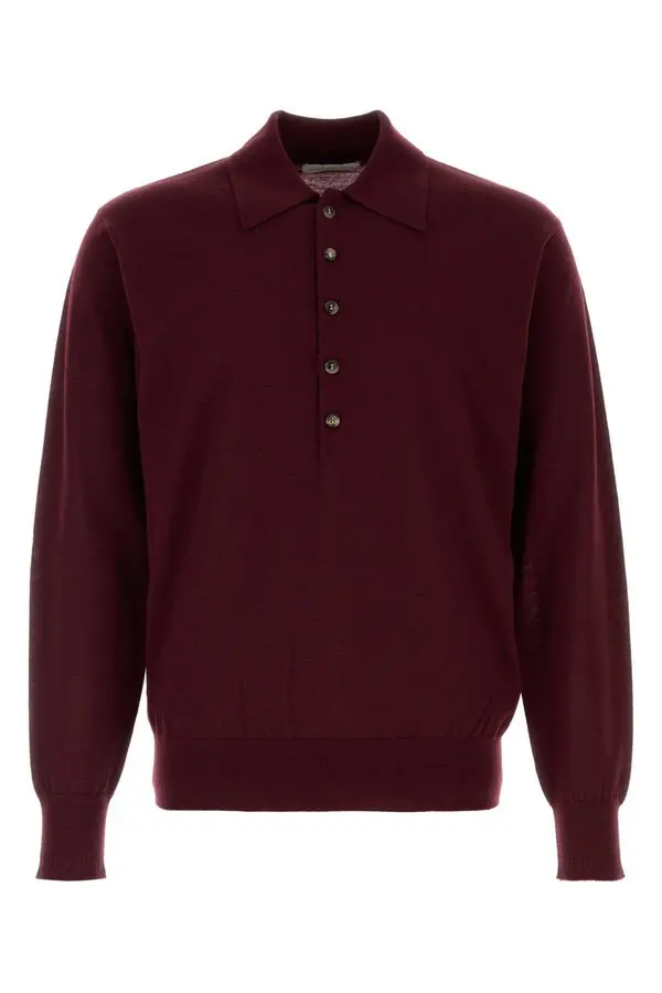 Dries Van Noten Muano Merino Wool Grape Wool Sweater