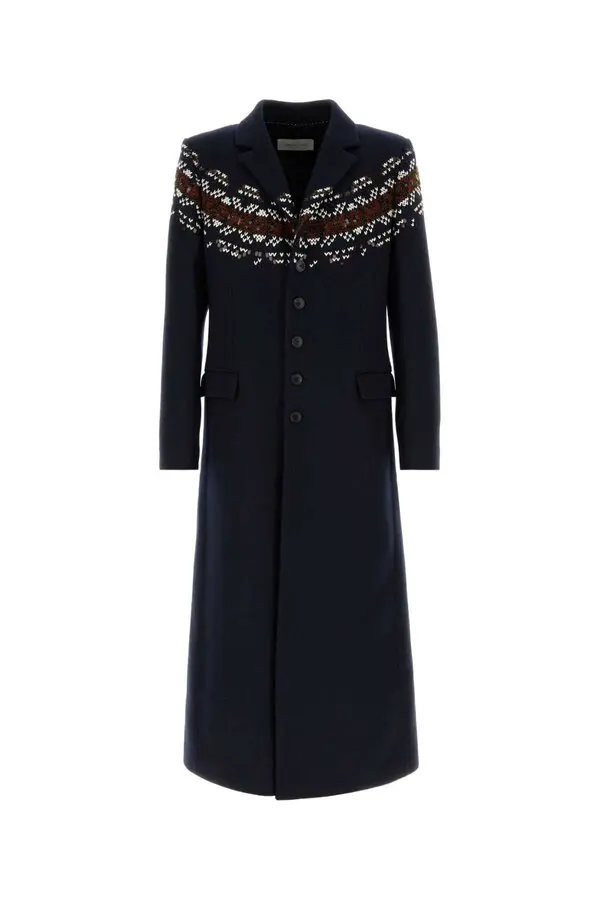 Dries Van Noten Wool-blend Jacket With Cupro Lining