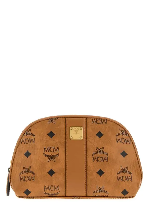 Mcm Canvas Mini Beauty Case