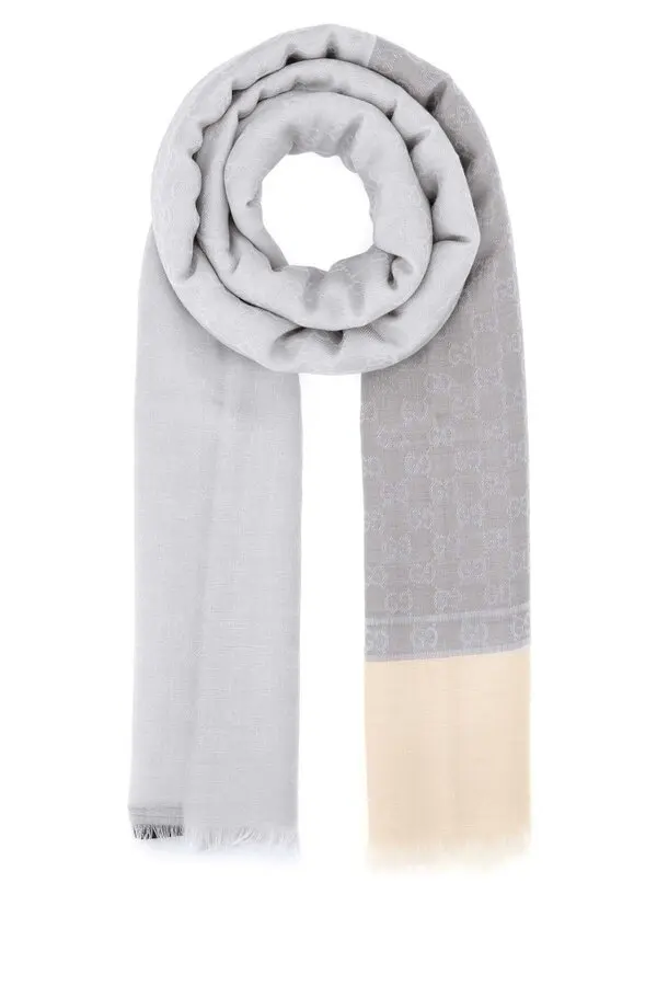 Gucci Embroidered Cashmere-blend Scarf 140 Cm X 200 Cm