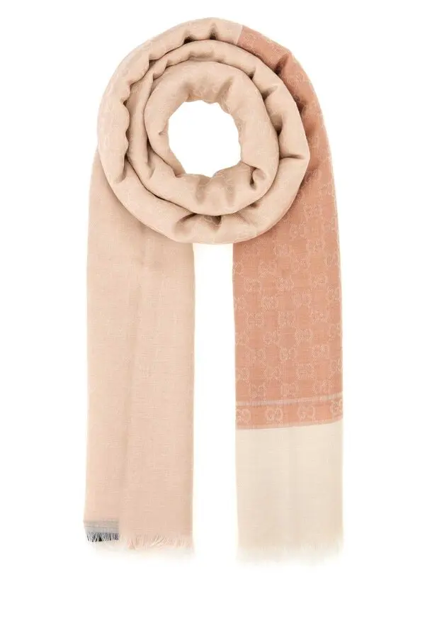 Gucci Embroidered Cashmere-blend Scarf - Printed
