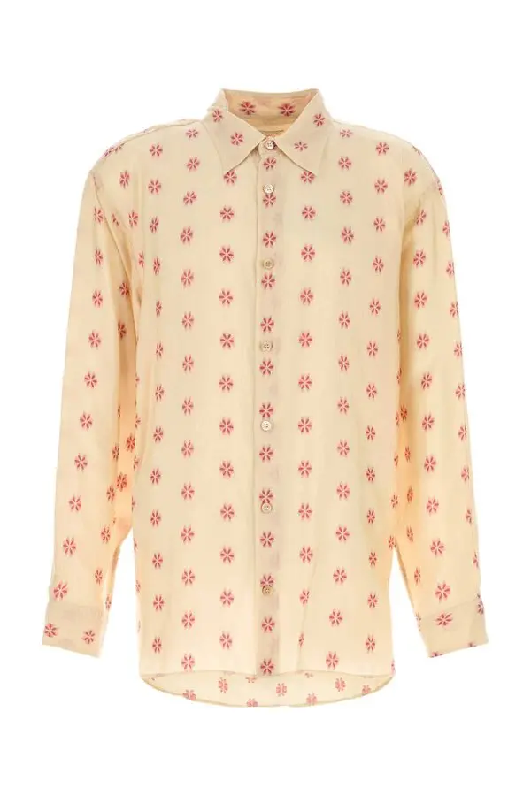 Dries Van Noten Printed Cupro Lined Croom Shirt