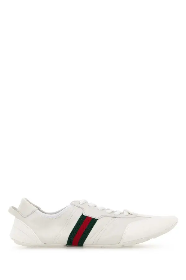 Gucci Flex Leather And Suede Sneakers