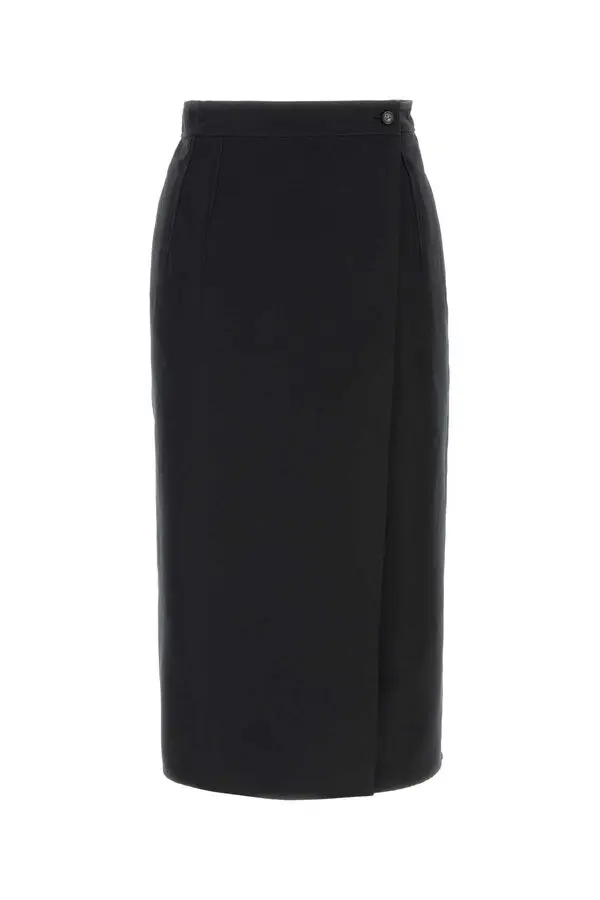 Bottega Veneta Cotton-silk Gabardine Skirt