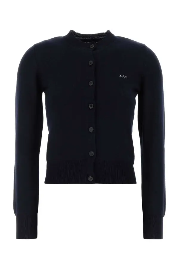 A.p.c. Wool-blend Cardigan - Blue