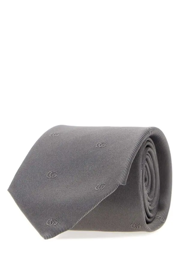 Gucci Jacquard Tie - Grey