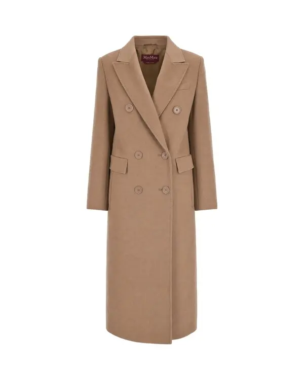 Max Mara Double-breasted Wool Coat - Cammello