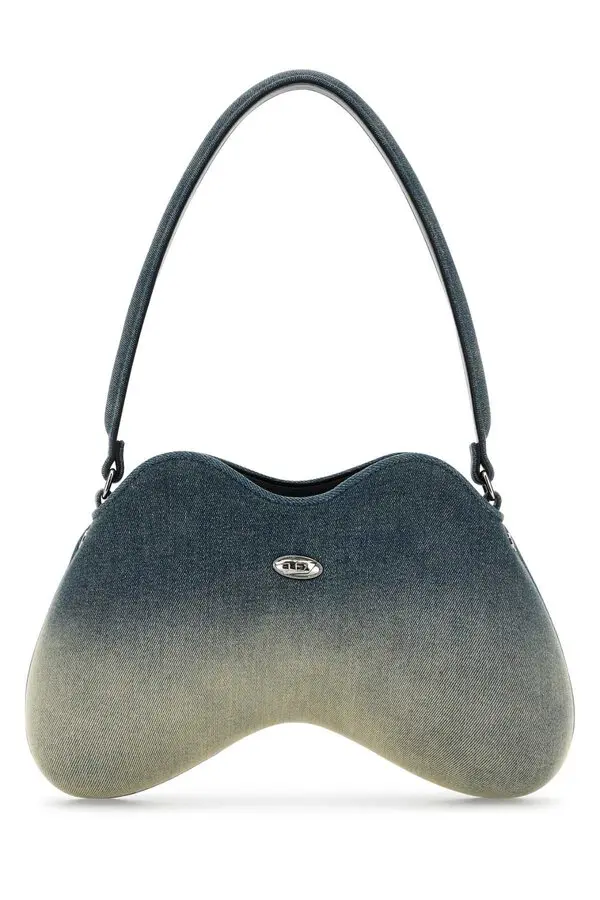 DIESEL® Denim Double-d Shoulder Handbag Mini - Light Blue
