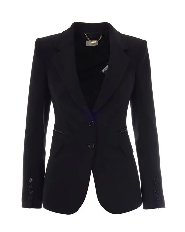 Elisabetta Franchi Tailored Single-breasted Blazer - Nero
