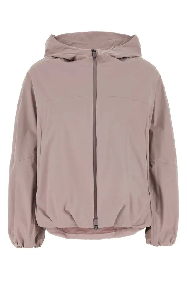 Herno Zip Up Hooded Nylon Jacket