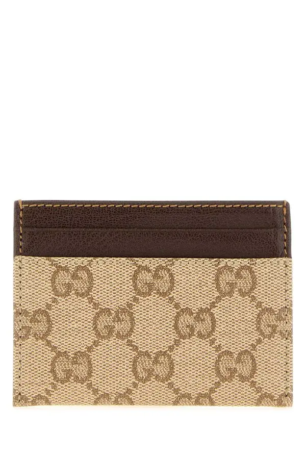 Gucci Essence Classic Gg Canvas Mini Card Holder