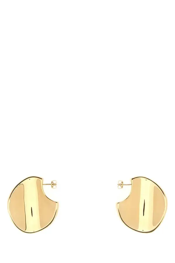 Bottega Veneta Large Disc Statement Earrings - Gold