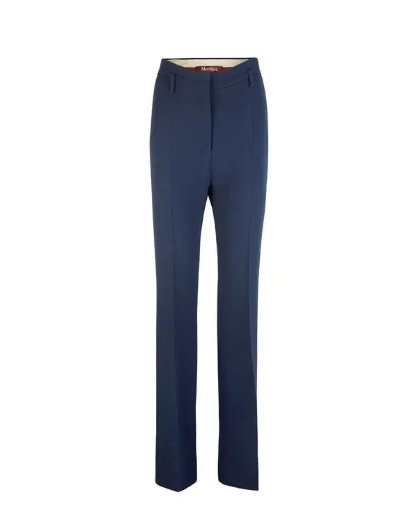 Max Mara Tailored Straight-leg Trousers - Blu