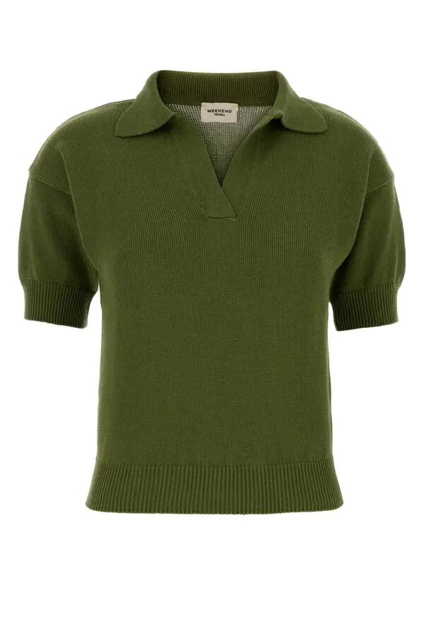 WEEKEND Albero Cotton Polo Shirt - Green