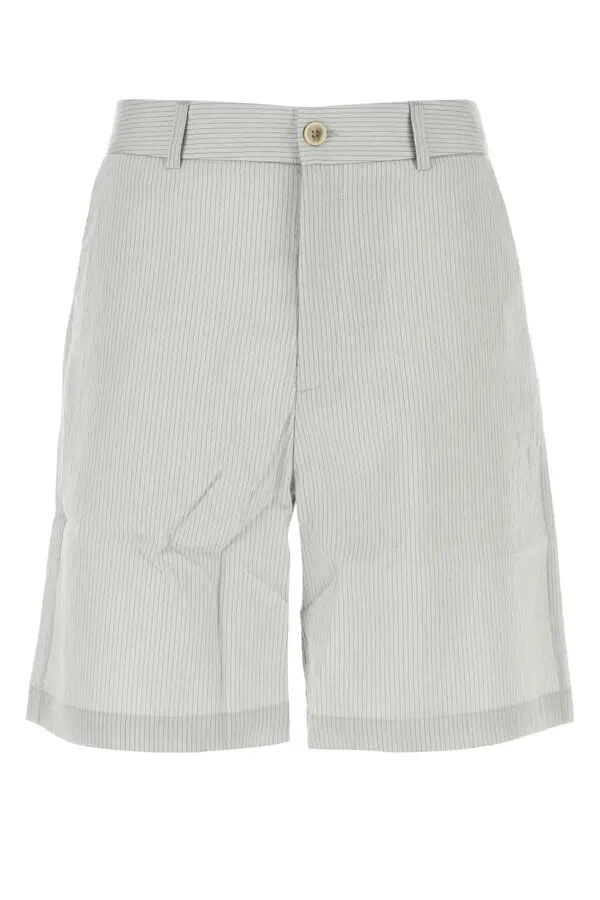 Gimaguas Embroidered Modal-blend Striped Bermuda Shorts - Stripped