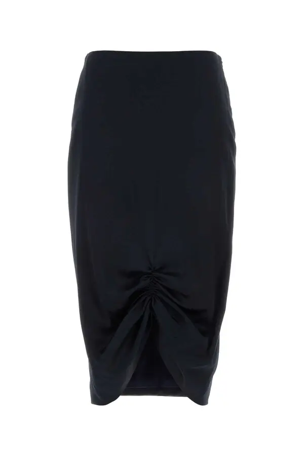 Valentino Garavani Midnight Stretch Crepe Mini Skirt - Blue