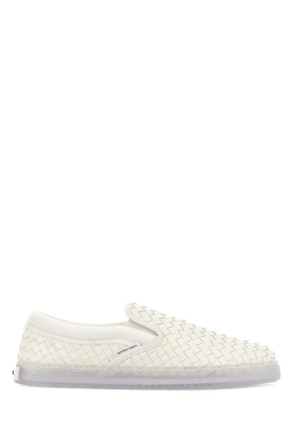 Bottega Veneta Serena Leather Slip-on Sneakers - White